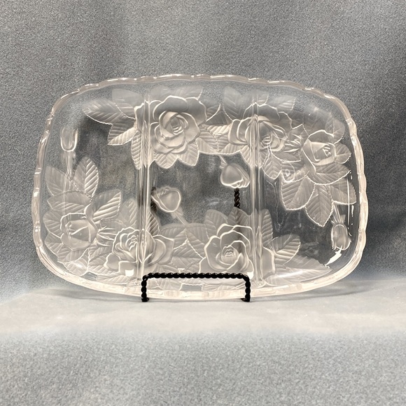 Mikasa | Dining | Mikasa Studio Nova Divided Crystal Relish Tray Etched ...